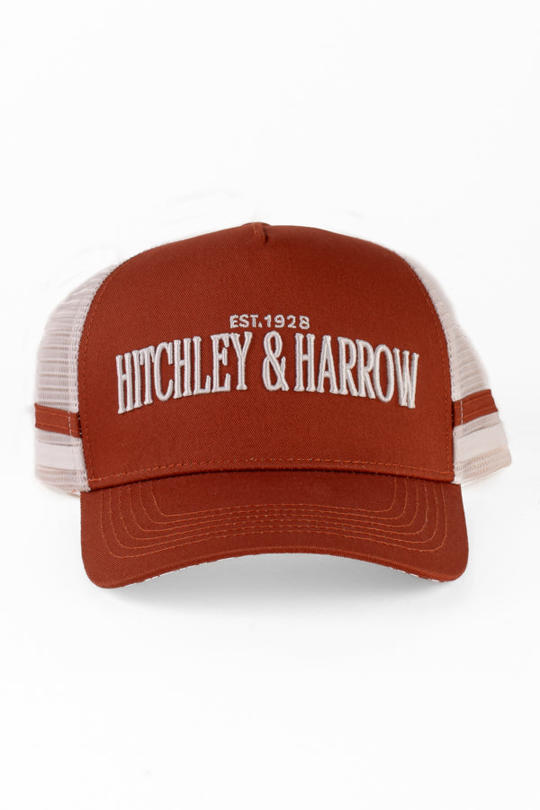 Trucker Cap - Rust & White – Hitchley & Harrow