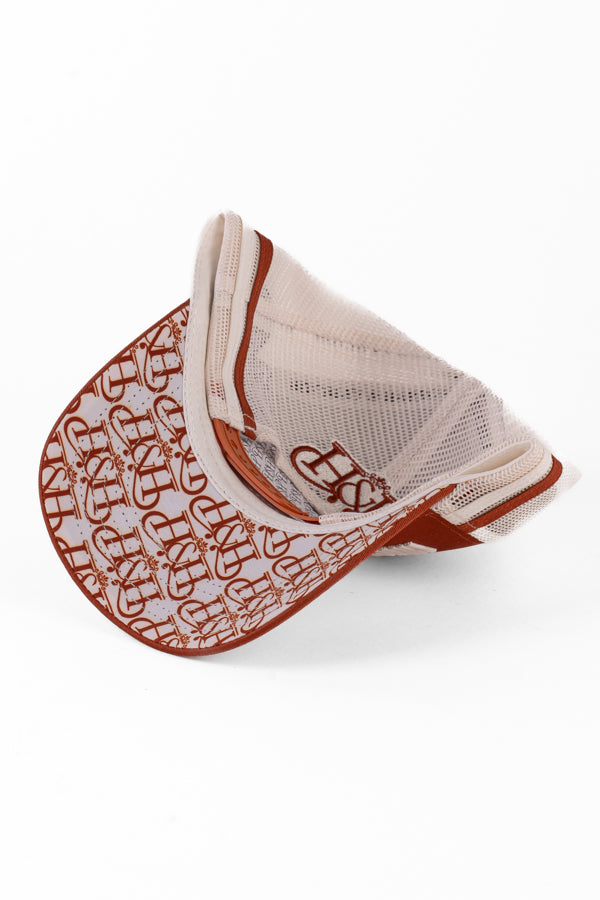 Trucker Cap - Rust & White – Hitchley & Harrow